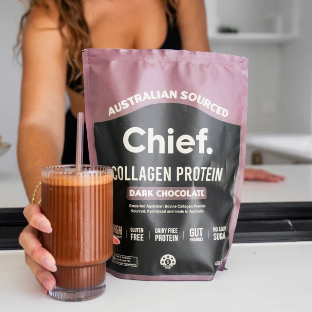 Chief - Grass Fed Collagen Protein - Chocolate | Tomorrows Earth