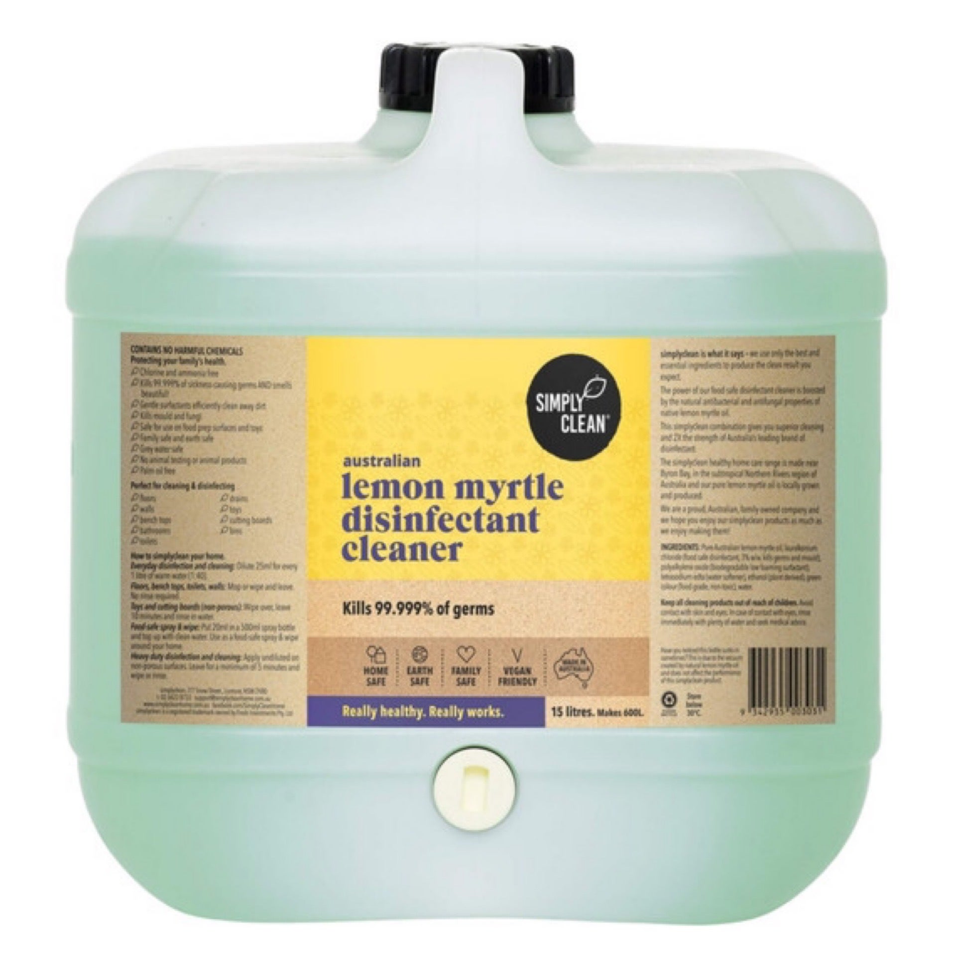 Simply Clean Bulk - Disinfectant Cleaner - Concentrate | Tomorrows Earth
