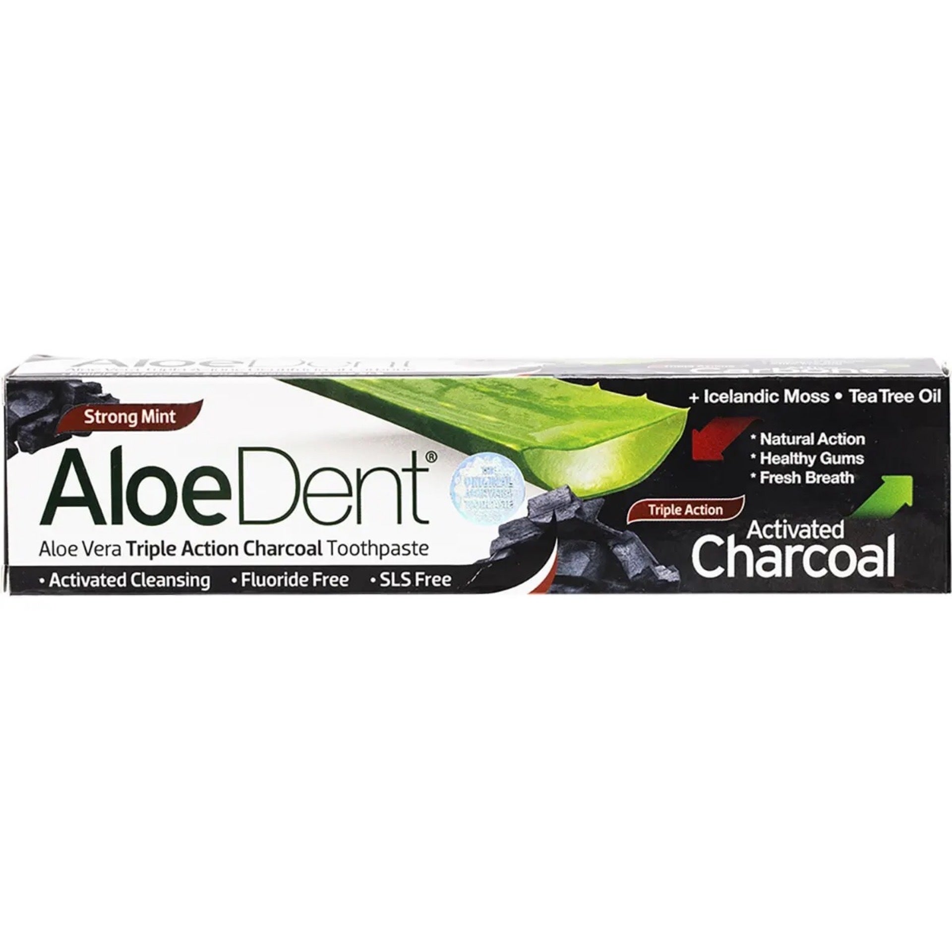 Aloe Dent - Toothpaste - Activated Charcoal | Tomorrows Earth