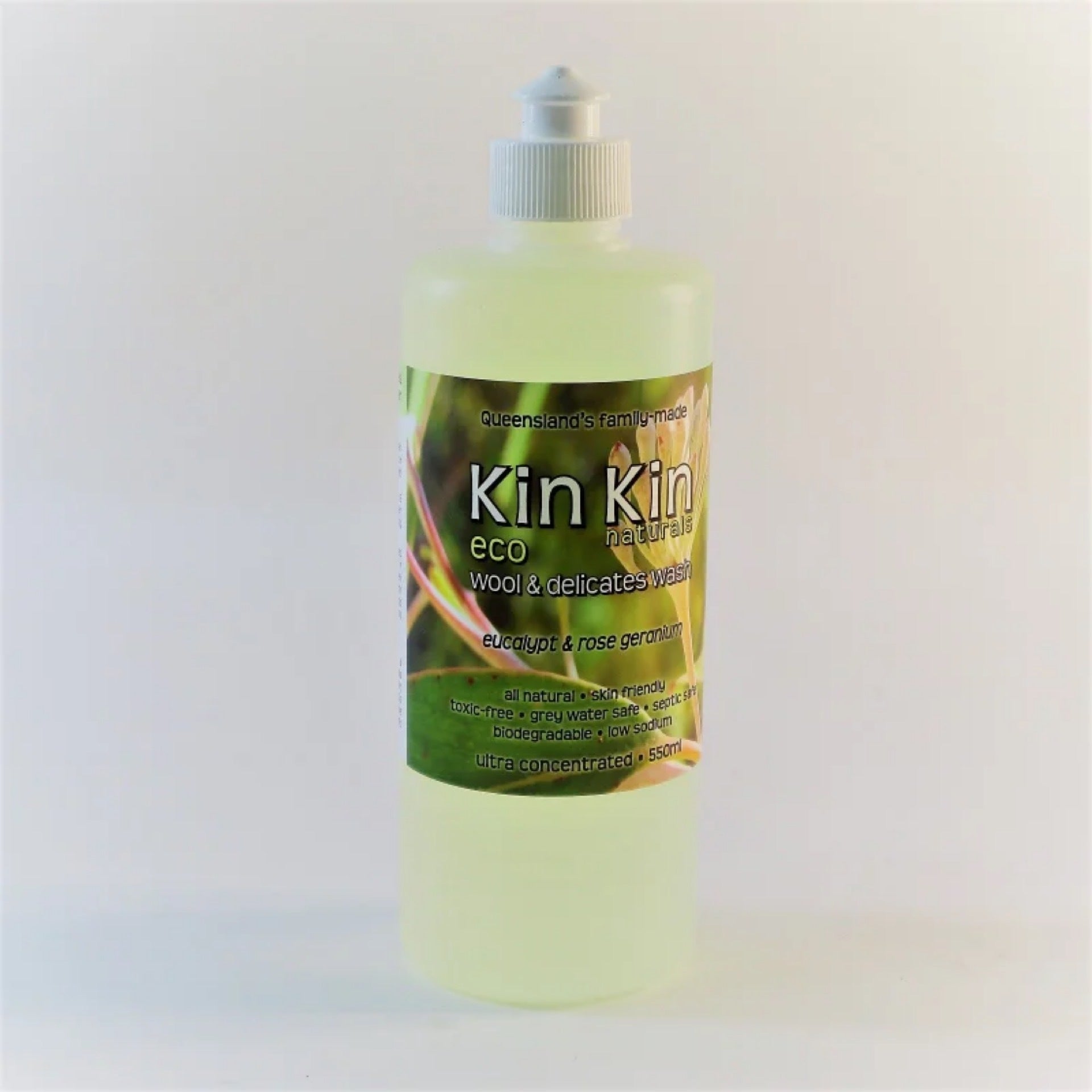 KIN KIN Wool & Delicates Wash Eucalypt & Rose Geranium 1L | Tomorrows Earth